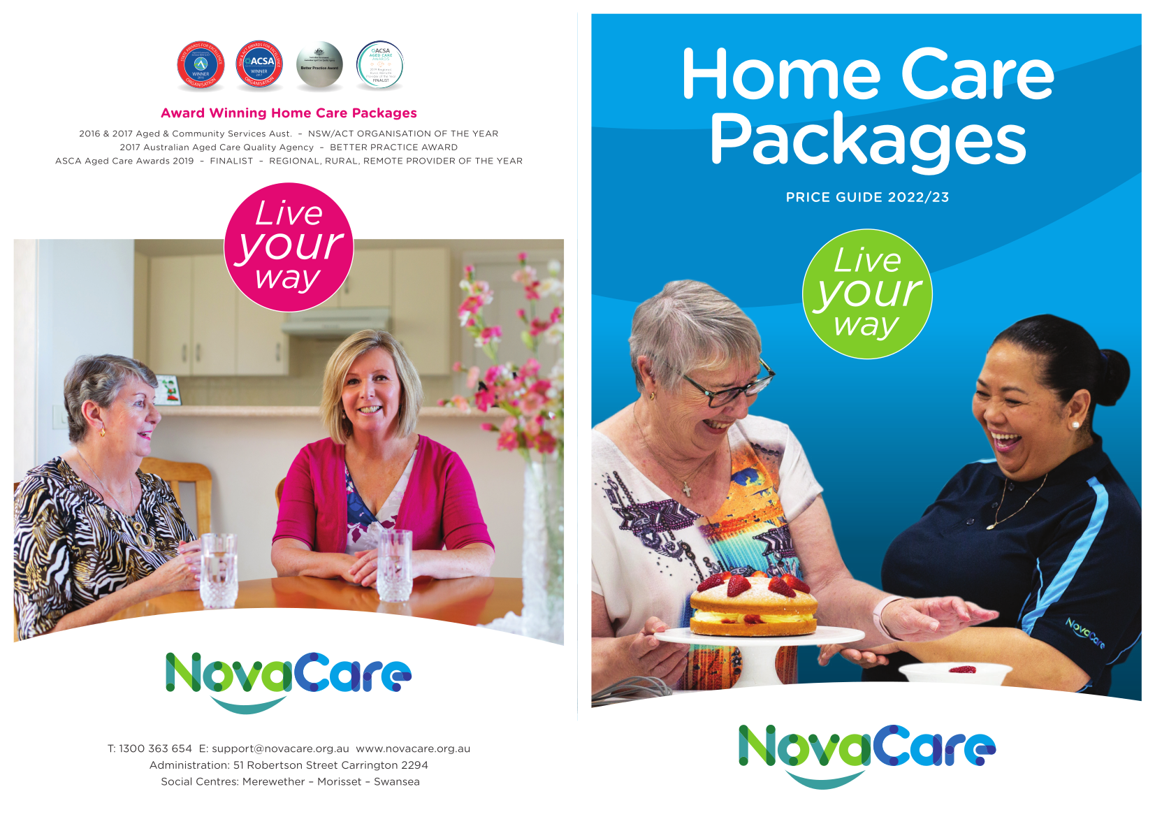 Pricing information - Novacare